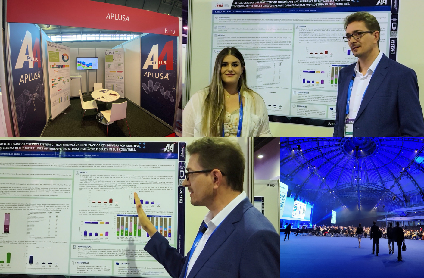 APLUSA and Dr. Nicolas BLIN presented multiple myeloma poster during EHA 2023 in Frankfurt